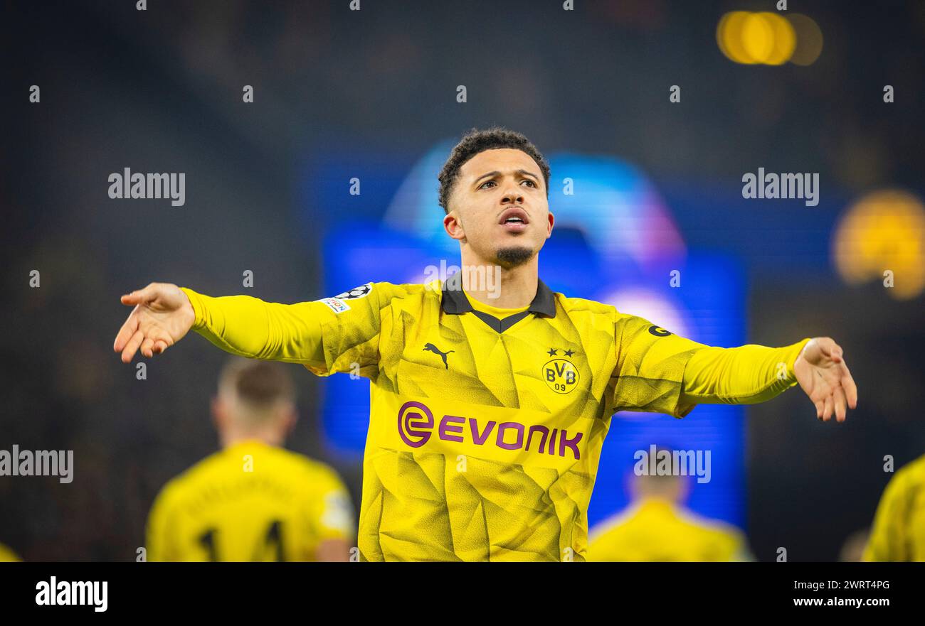 Dortmund, Germany. 13th Mar 2024. Jadon Sancho (BVB) Borussia Dortmund ...