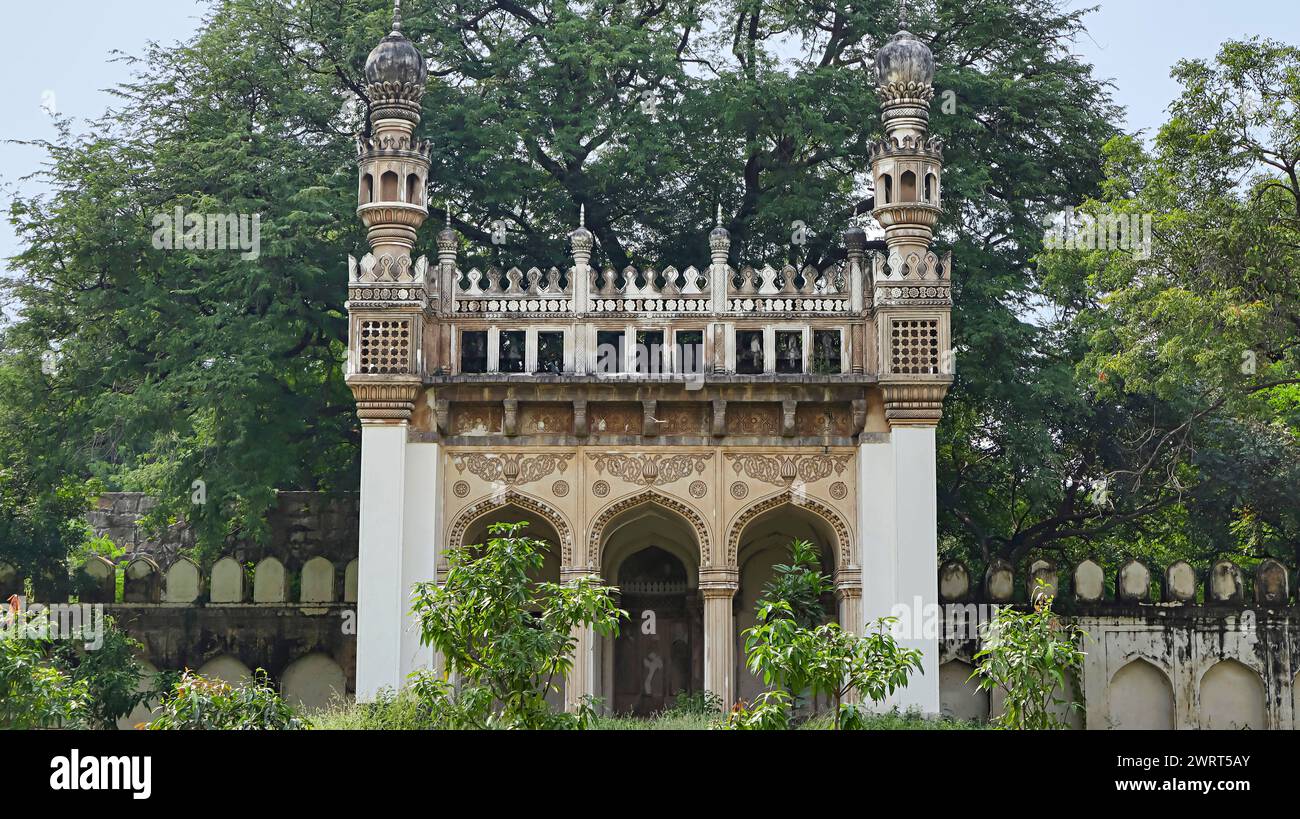 Mughal Architecture Gate in the Campus of Qutub Shahi Tombs, Hyderabad ...