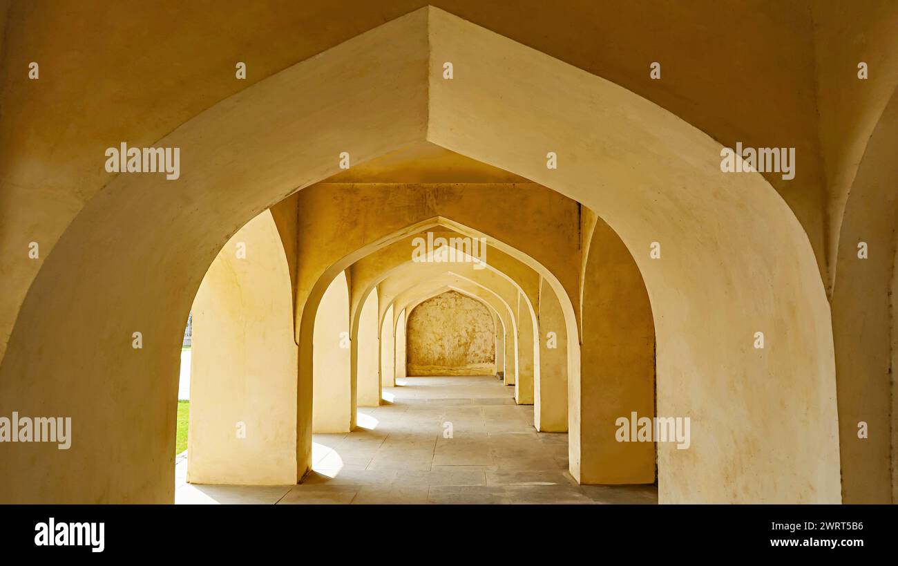 View of Hamam Passage, Mughal Architecture in the Campus of Qutub Shahi ...