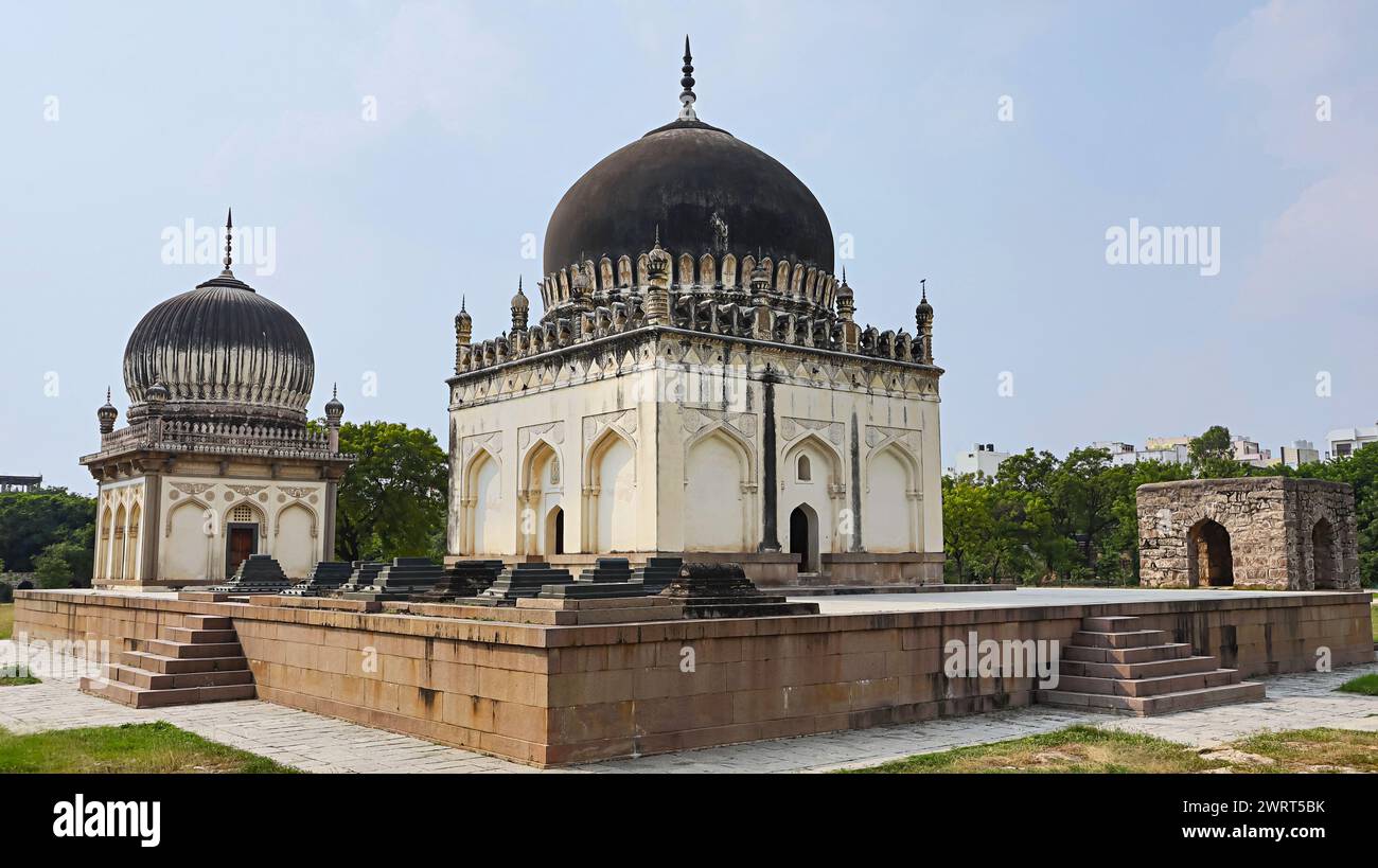 View of Tombs of Sultan Quli Tutub Shah and Subhan Quli Qutub Shah ...