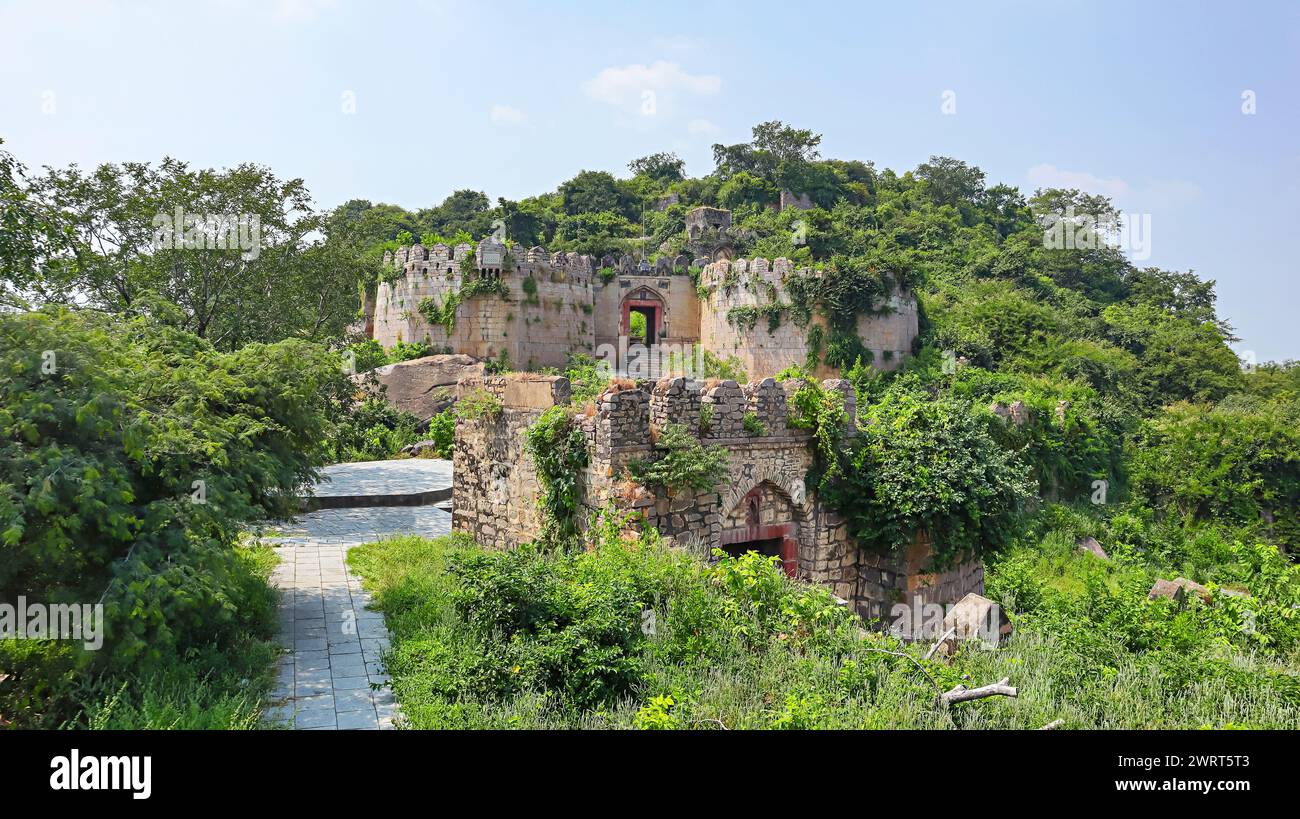 Ruin Fortress View of Medak Fort, Medak, Telangana, India Stock Photo ...