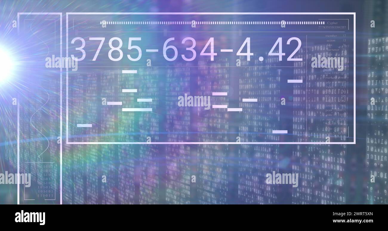 Image of light spot and data processing against screens of mosaic ...