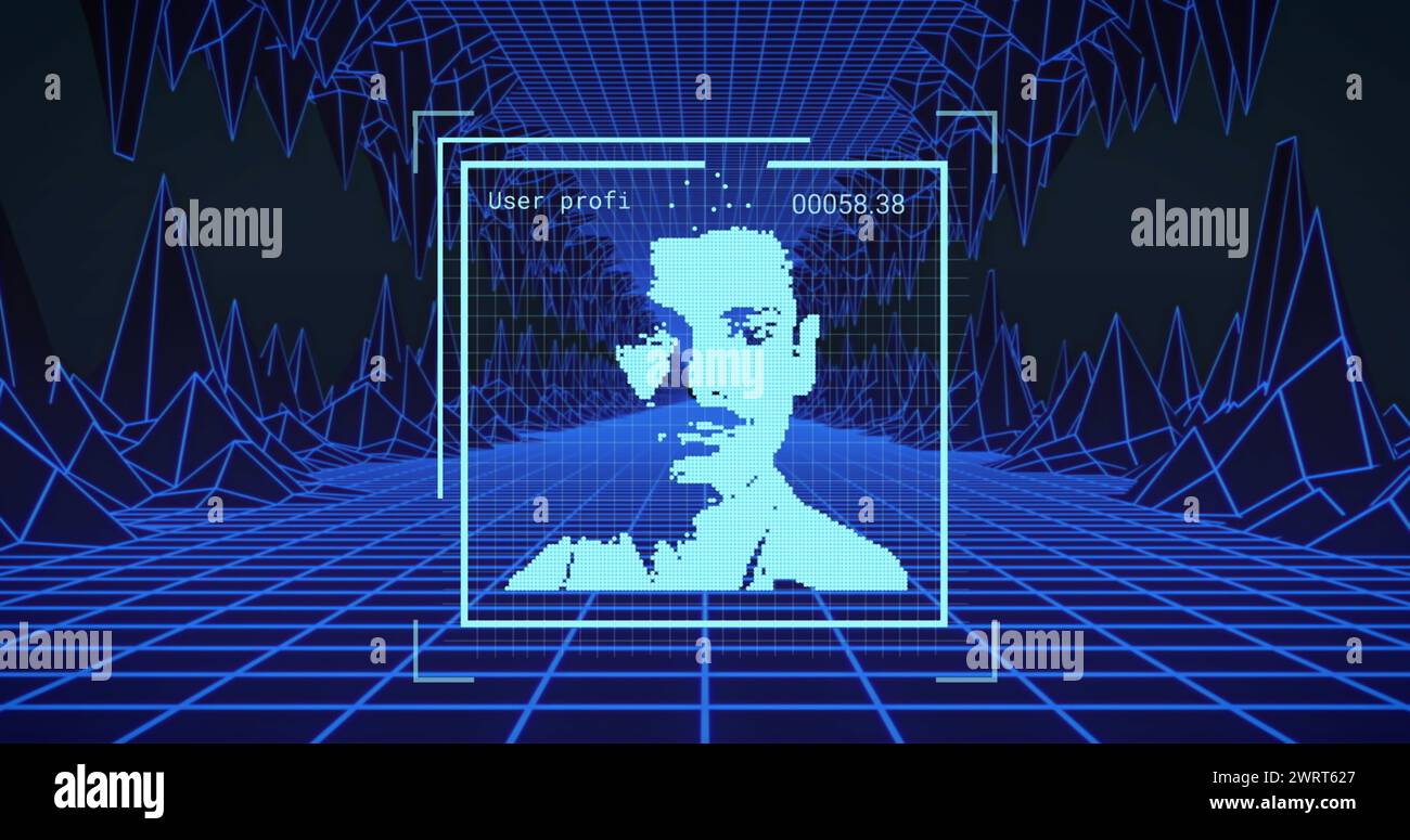 Image of user photos in digital space Stock Photo - Alamy