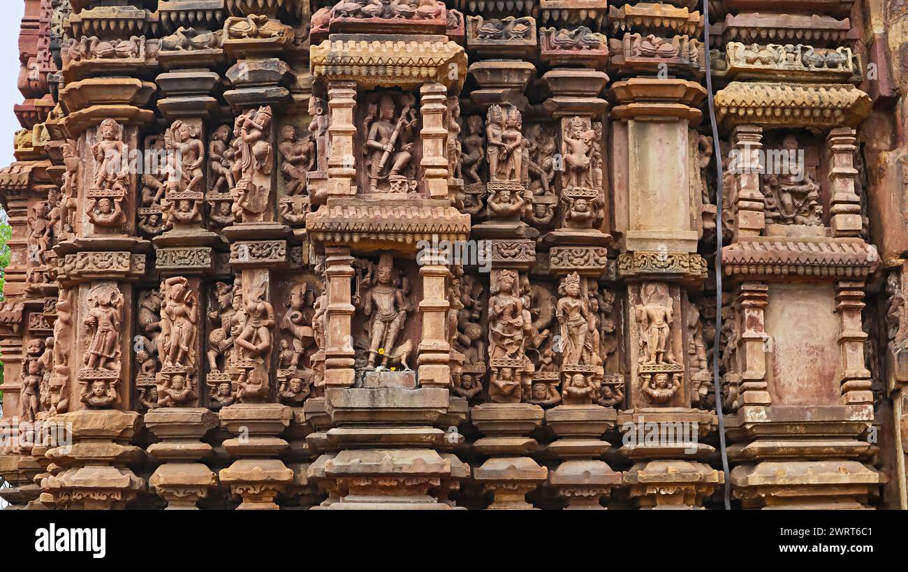 Bhadra niches in the south with Kartikeya in the lower tier and Shiva ...