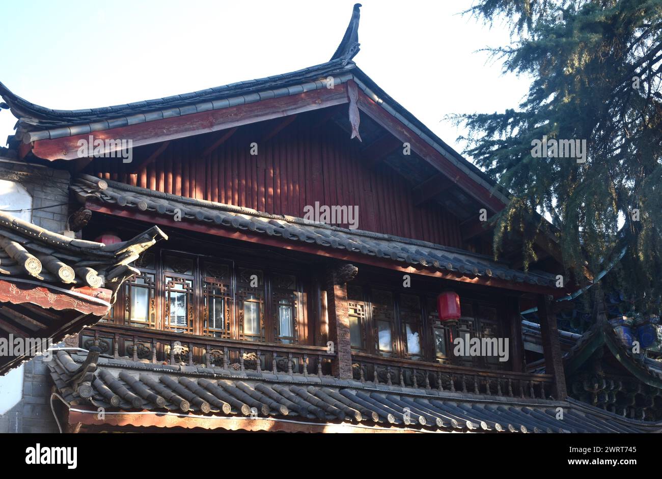 in front home of Chinese building decoration at China Stock Photo - Alamy