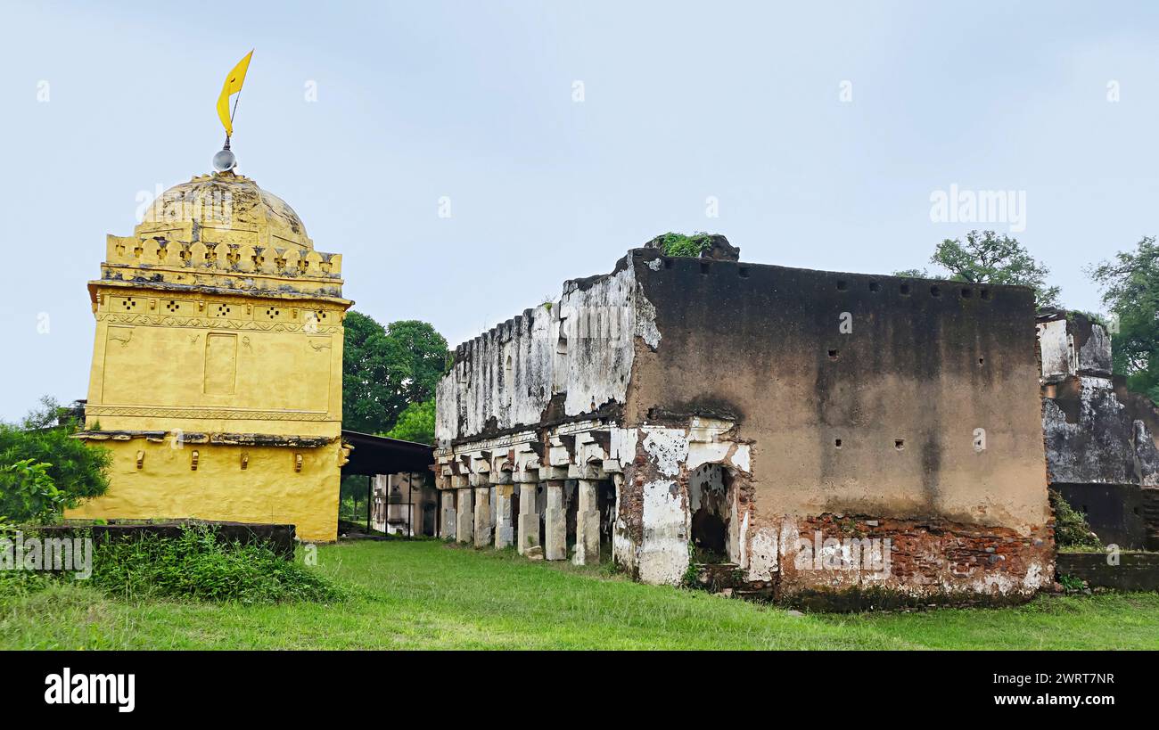 View of Ruined Fortress and Jagannath Temple in the Fort of Ratanpur ...