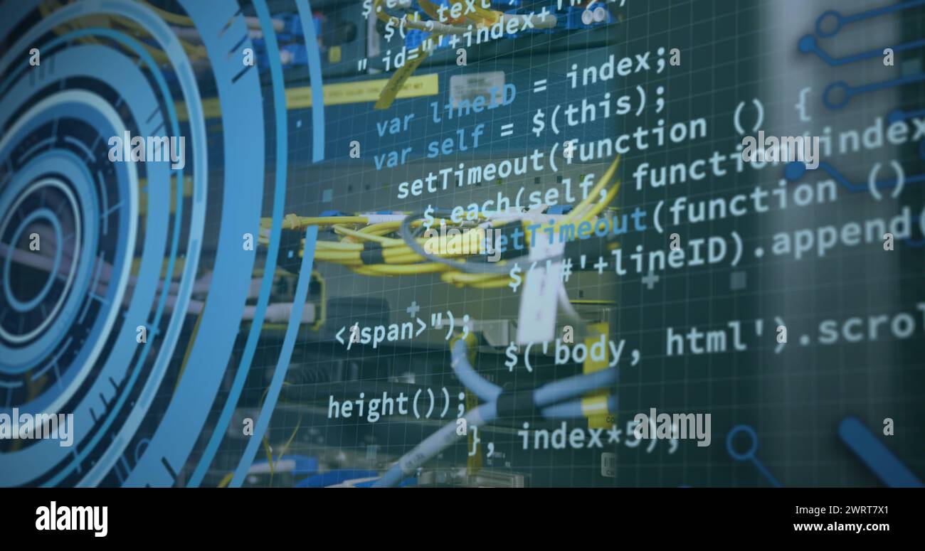 Image of statistics and data processing on grey background Stock Photo ...