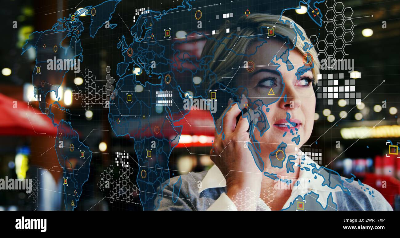 Map of the world internet usage hi-res stock photography and images - Alamy