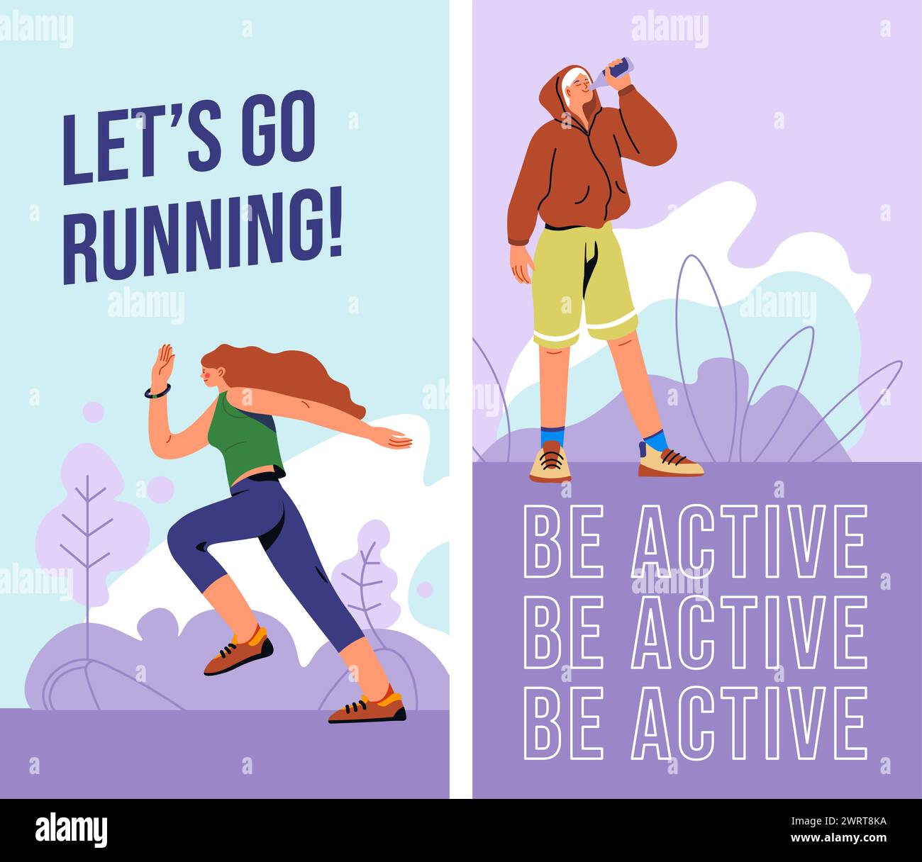 Let's go together Stock Vector Images - Alamy