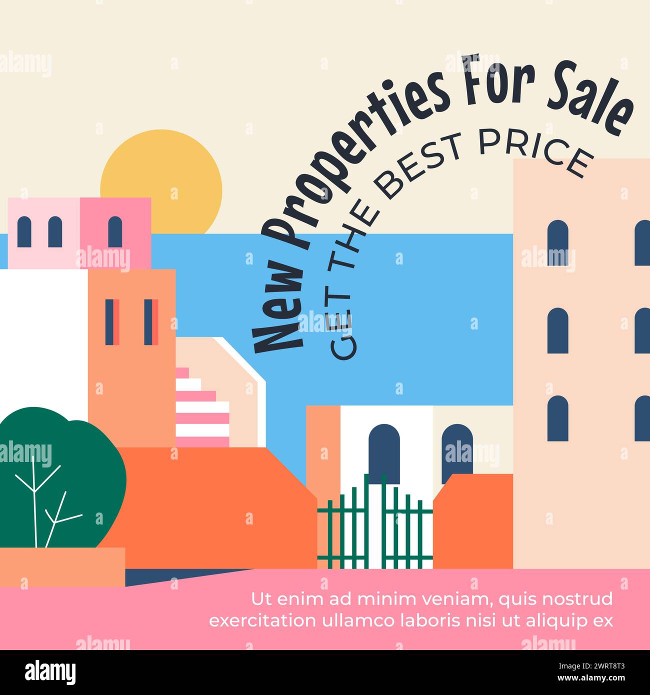 Estate agent properties Stock Vector Images - Alamy