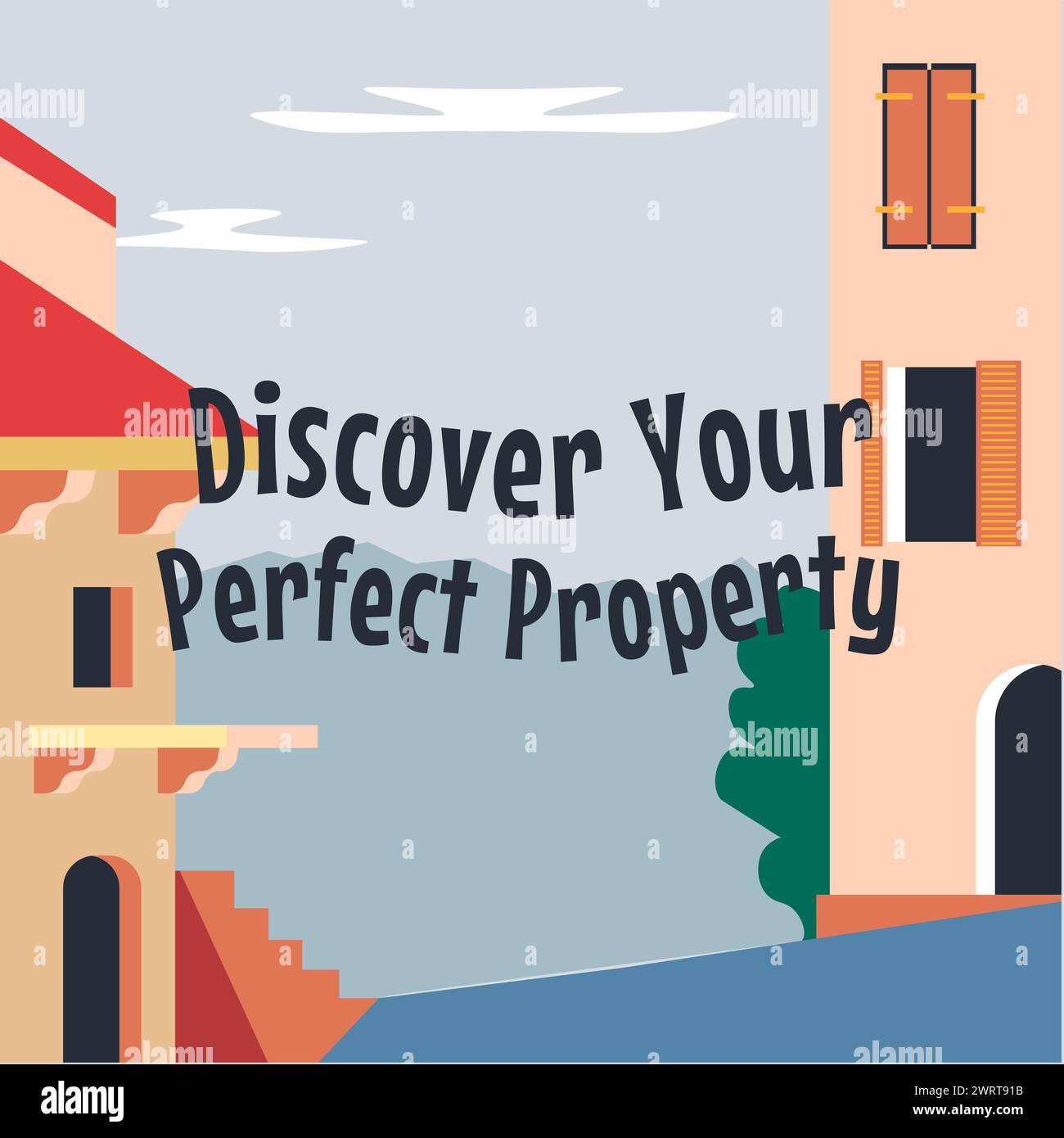 Perfect family home Stock Vector Images - Alamy