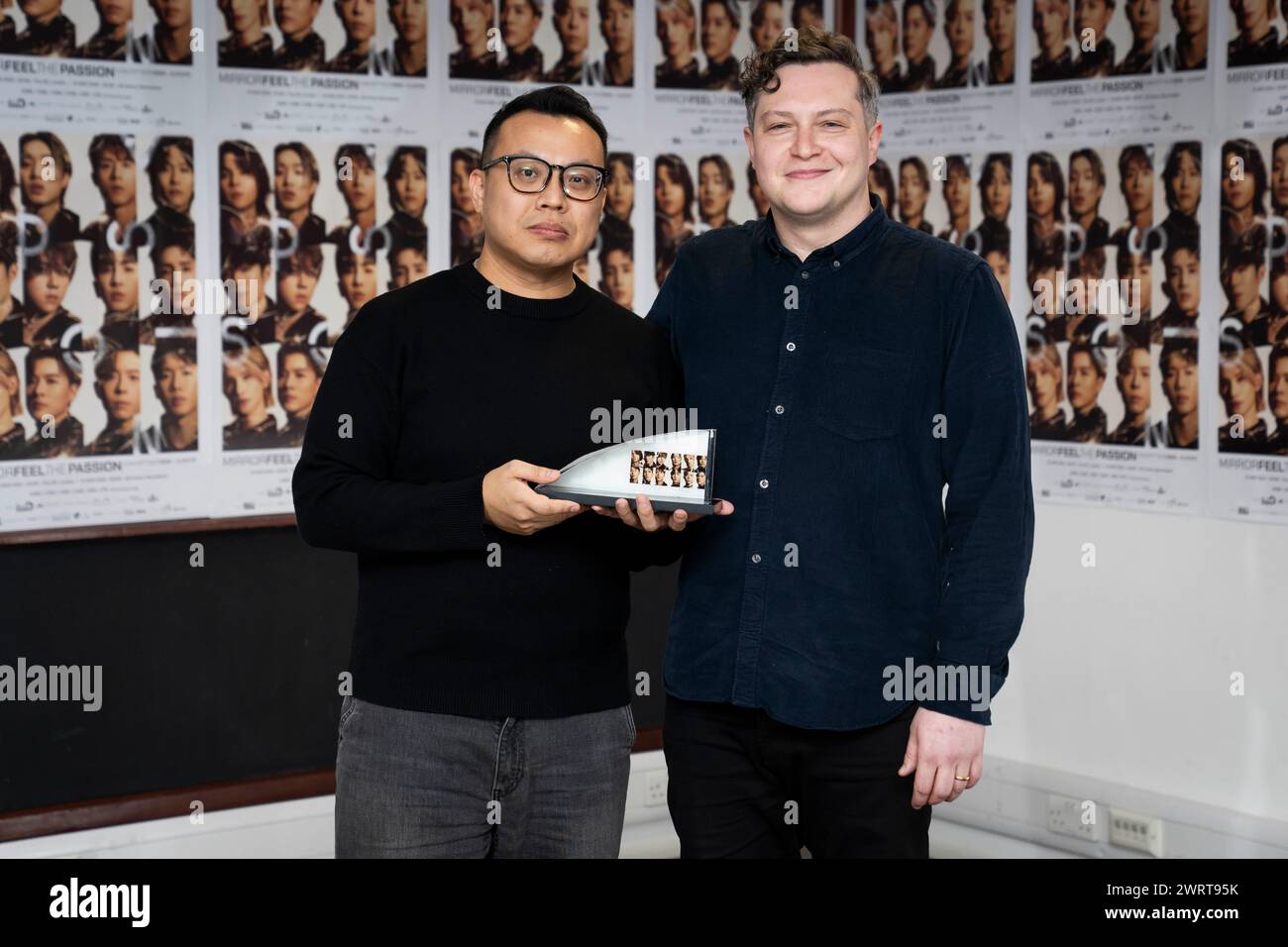 Rafael Mendonca of Sunny Side Up Entertainment, left, receives a "Debut ...