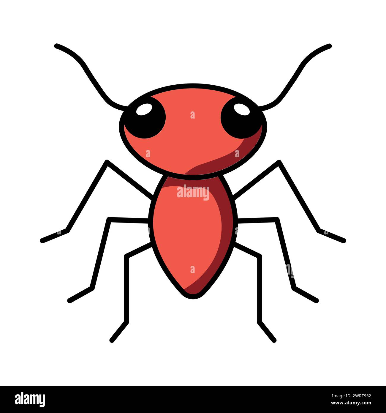 vector ant illustration on white background Stock Vector Image & Art ...