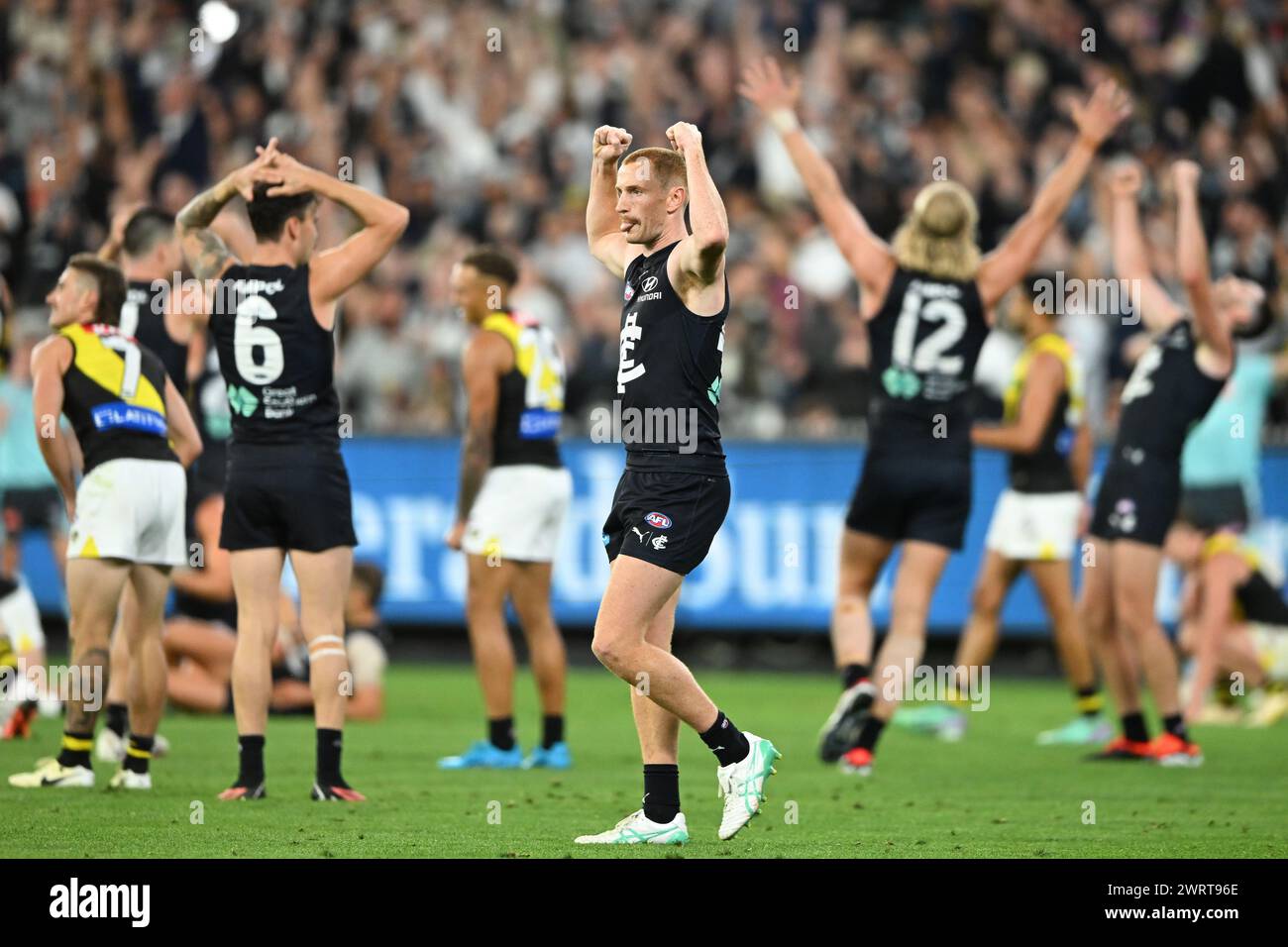 Melbourne, Australia. 14th Mar, 2024. Matthew Cottrell of Carlton ...