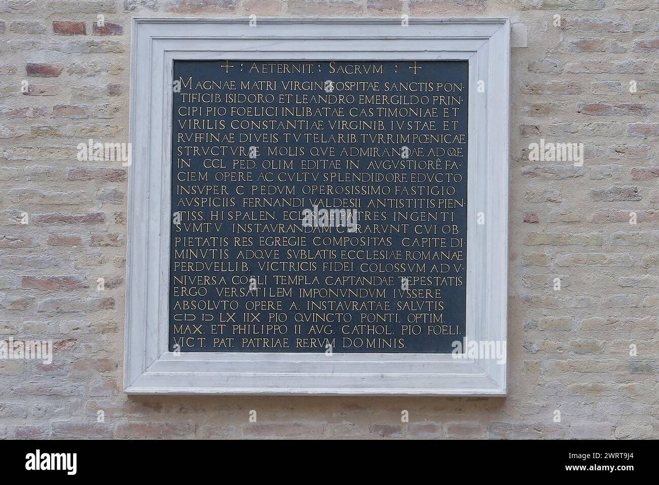 Detail images of the restored Giralda of Seville, on March 14, 2024, in ...
