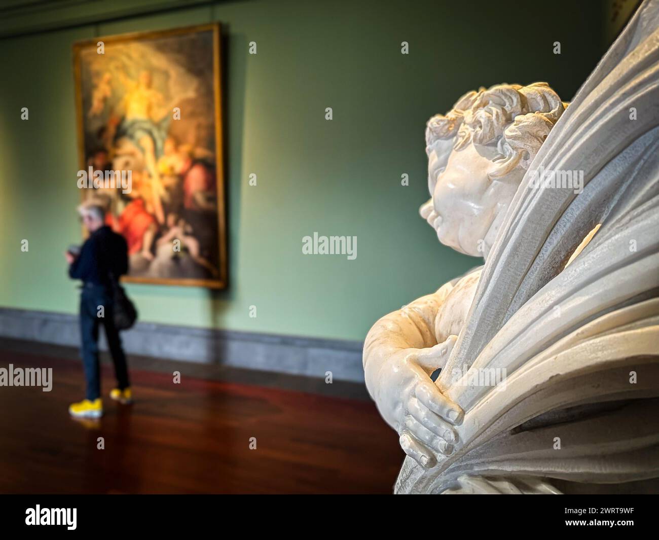 March 14, 2024, Naples, Italia: An inside view of the Capodimonte ...