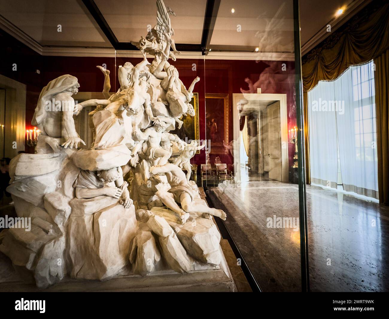 March 14, 2024, Naples, Italia: An inside view of the Capodimonte ...