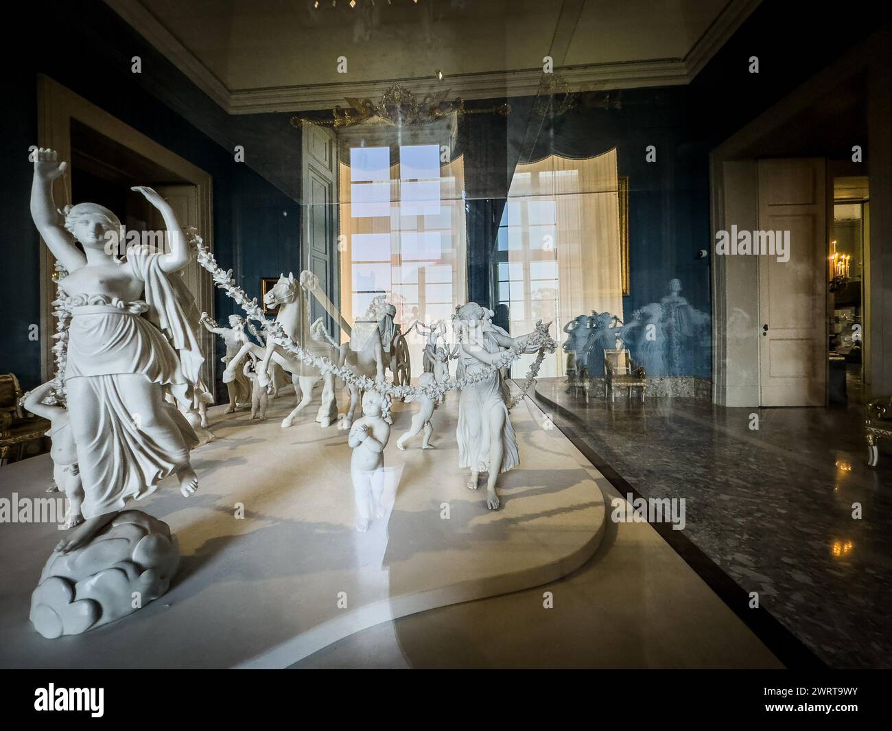 March 14, 2024, Naples, Italia: An inside view of the Capodimonte ...