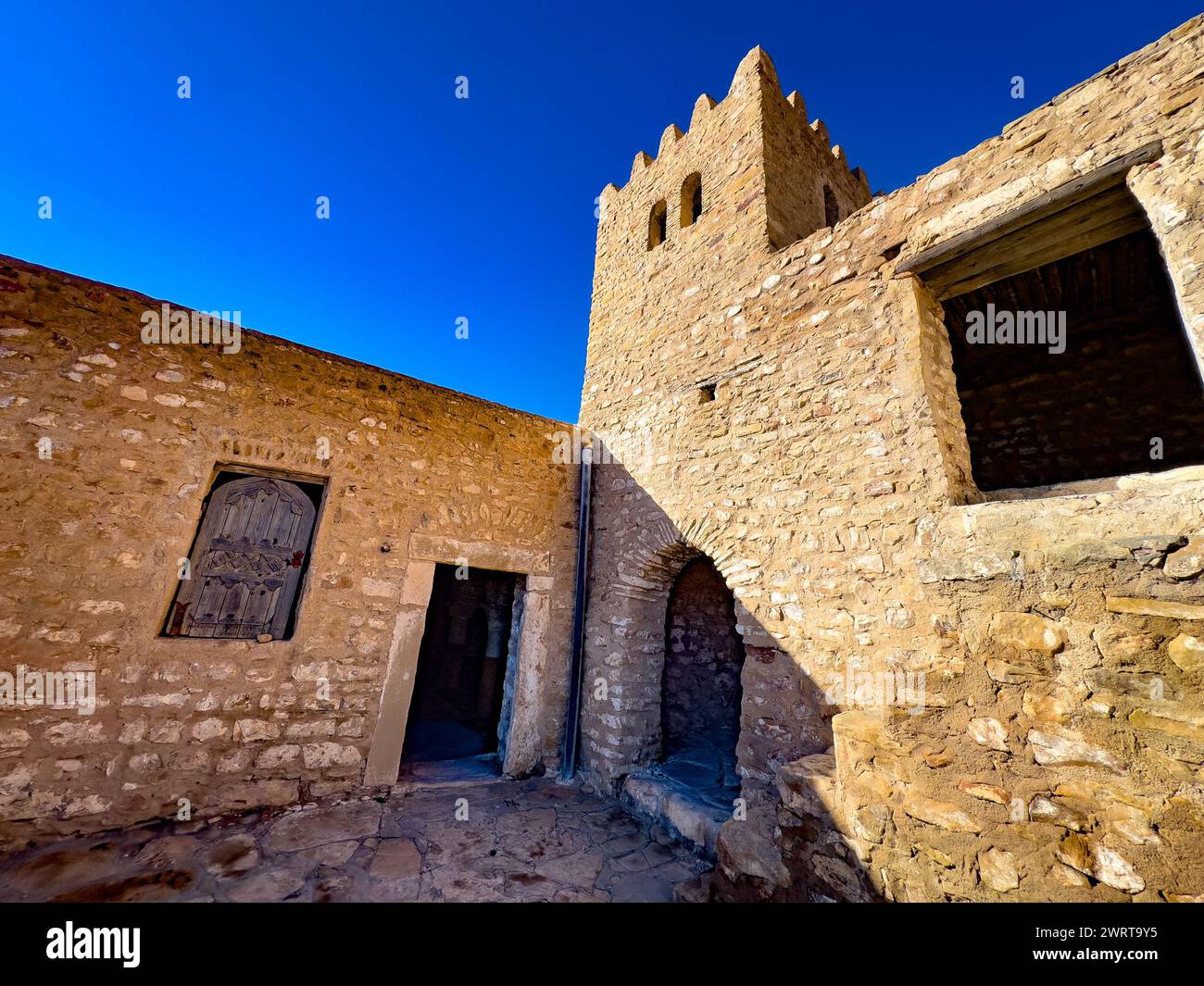 The ancient preserved Dar al-Baraka, or House of Blessings, a fortified ...