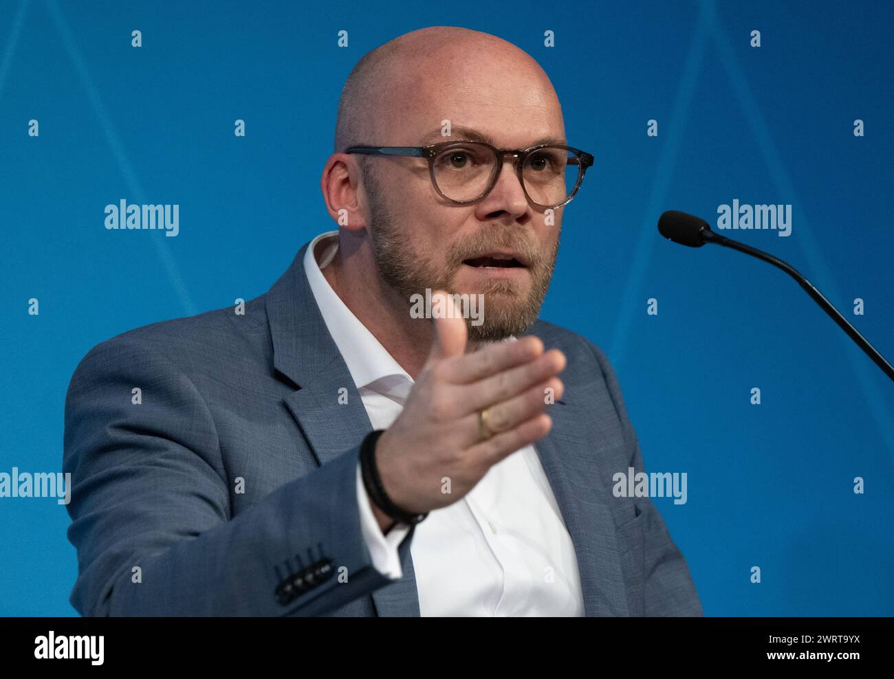 Munich, Germany. 14th Mar, 2024. Fabian Mehring (Free Voters), Digital ...