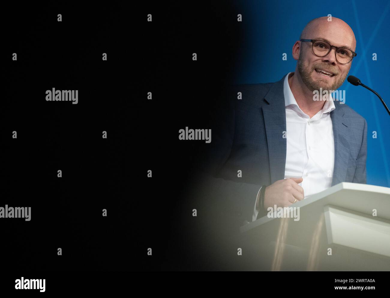 Munich, Germany. 14th Mar, 2024. Fabian Mehring (Free Voters), Digital ...