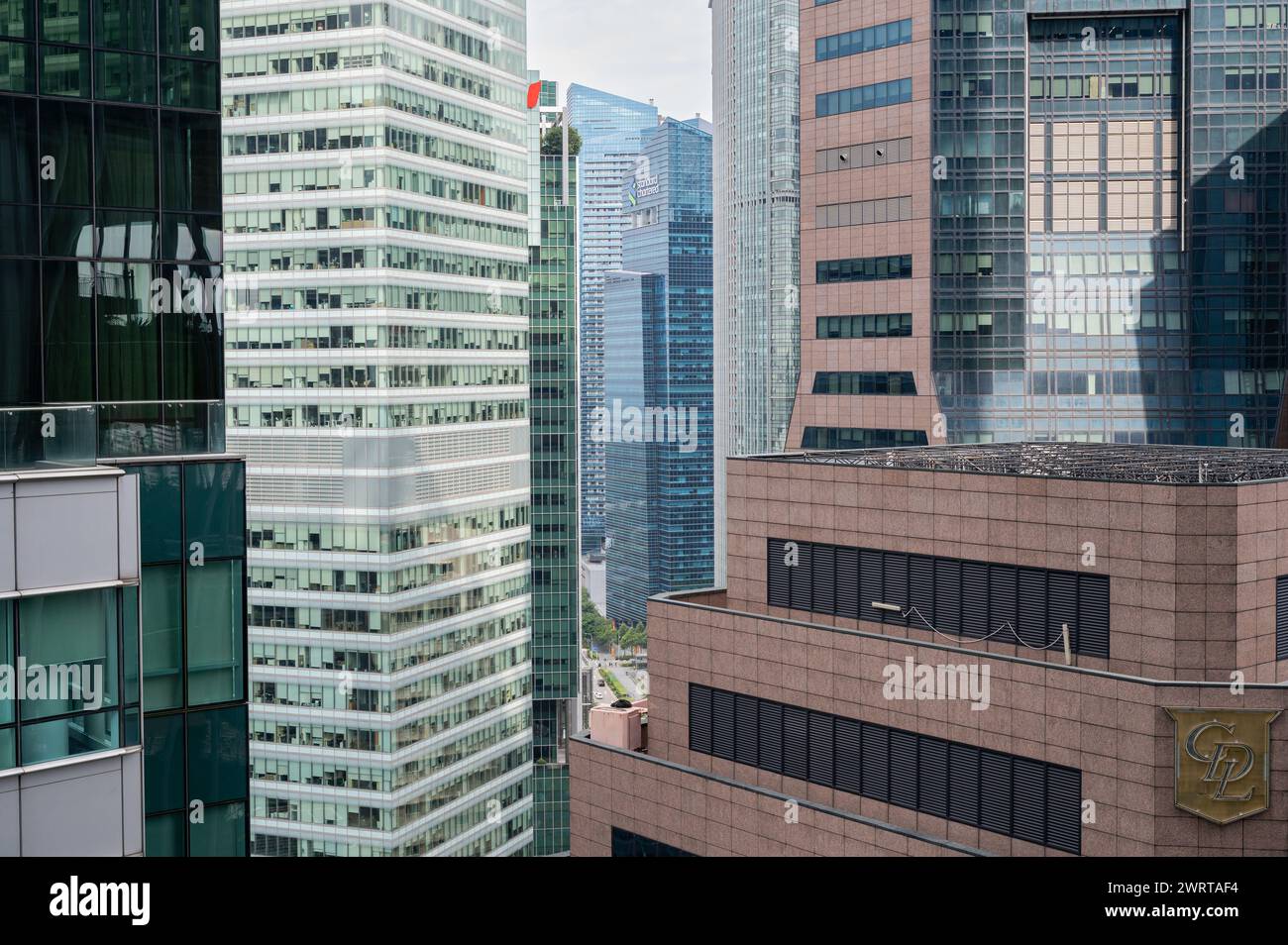 01.08.2023, Singapore, Republic of Singapore, Asia - View from the ...
