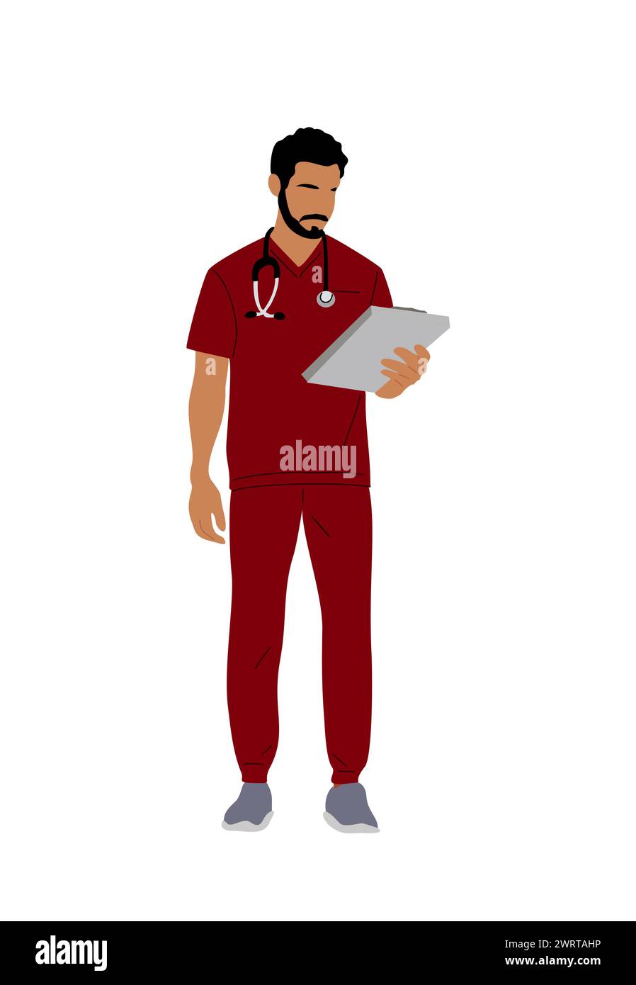 Standing male surgeon in Stock Vector Images - Alamy