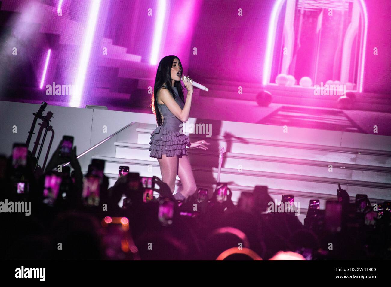 Milan, Italy. 13th Mar, 2024. American singer Madison Beer performed ...