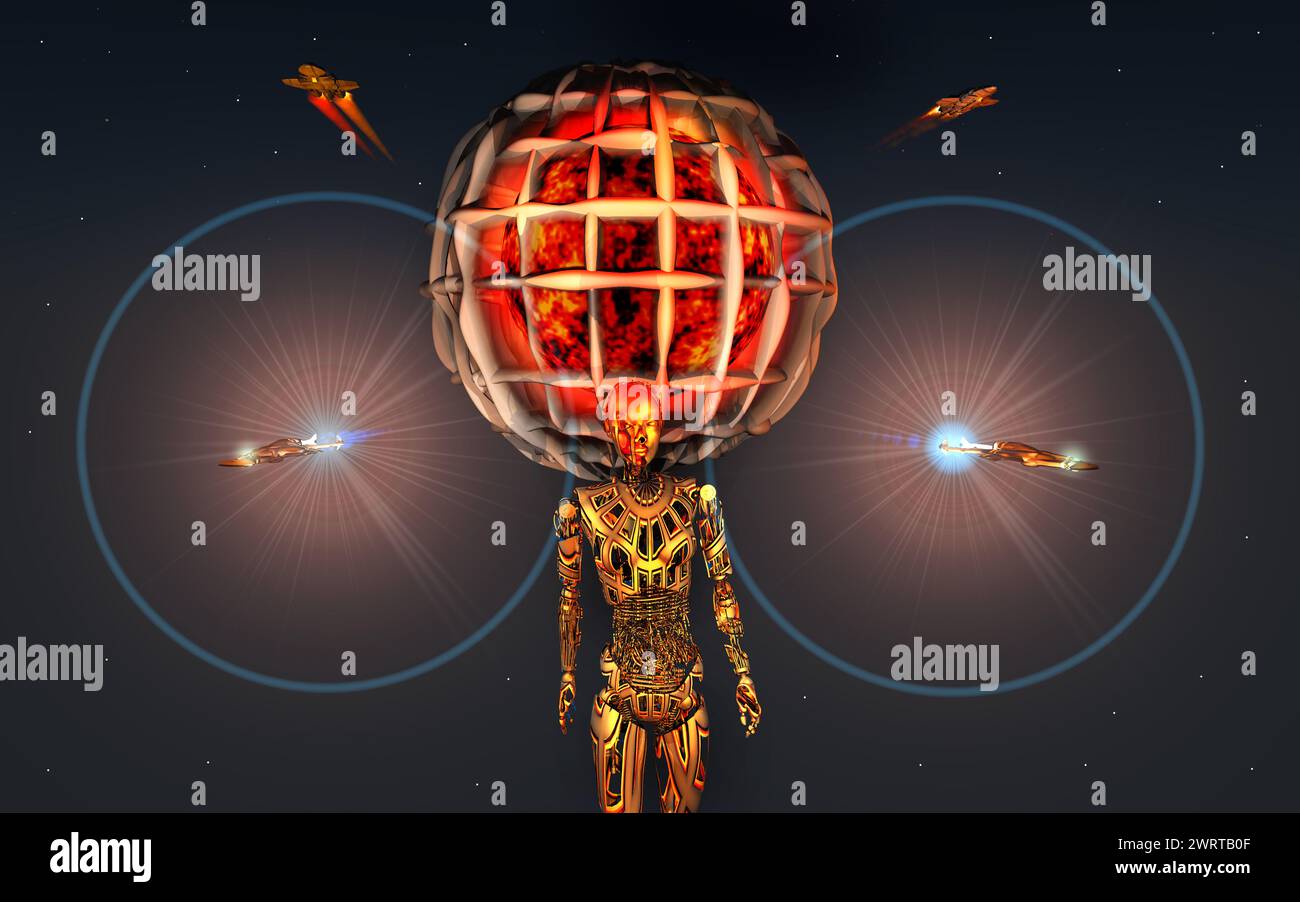 Dyson Sphere Civilization Stock Photo - Alamy