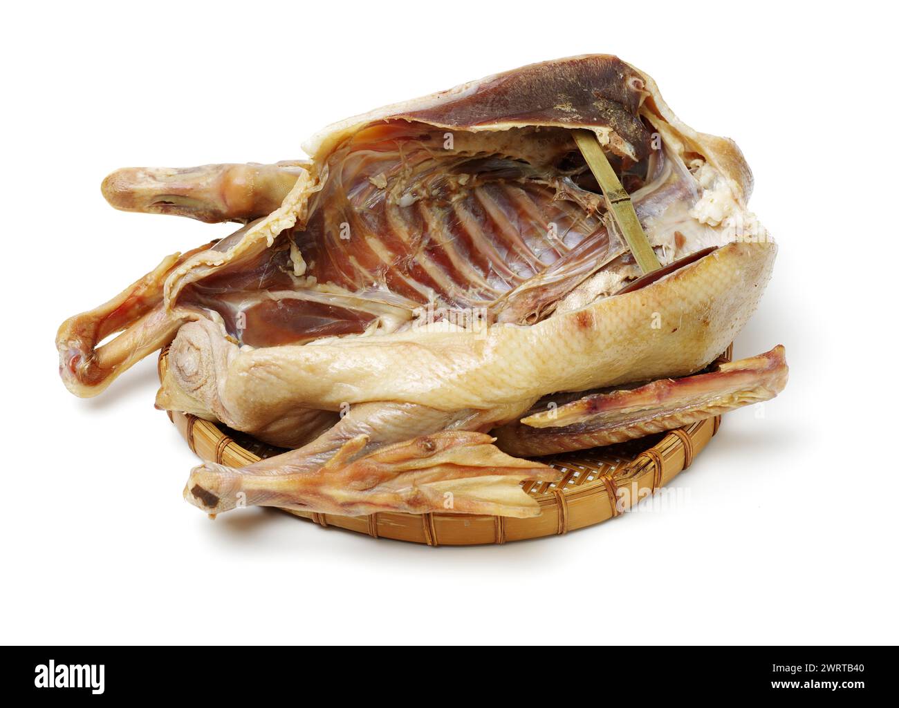 Salted Goose on white background Stock Photo - Alamy