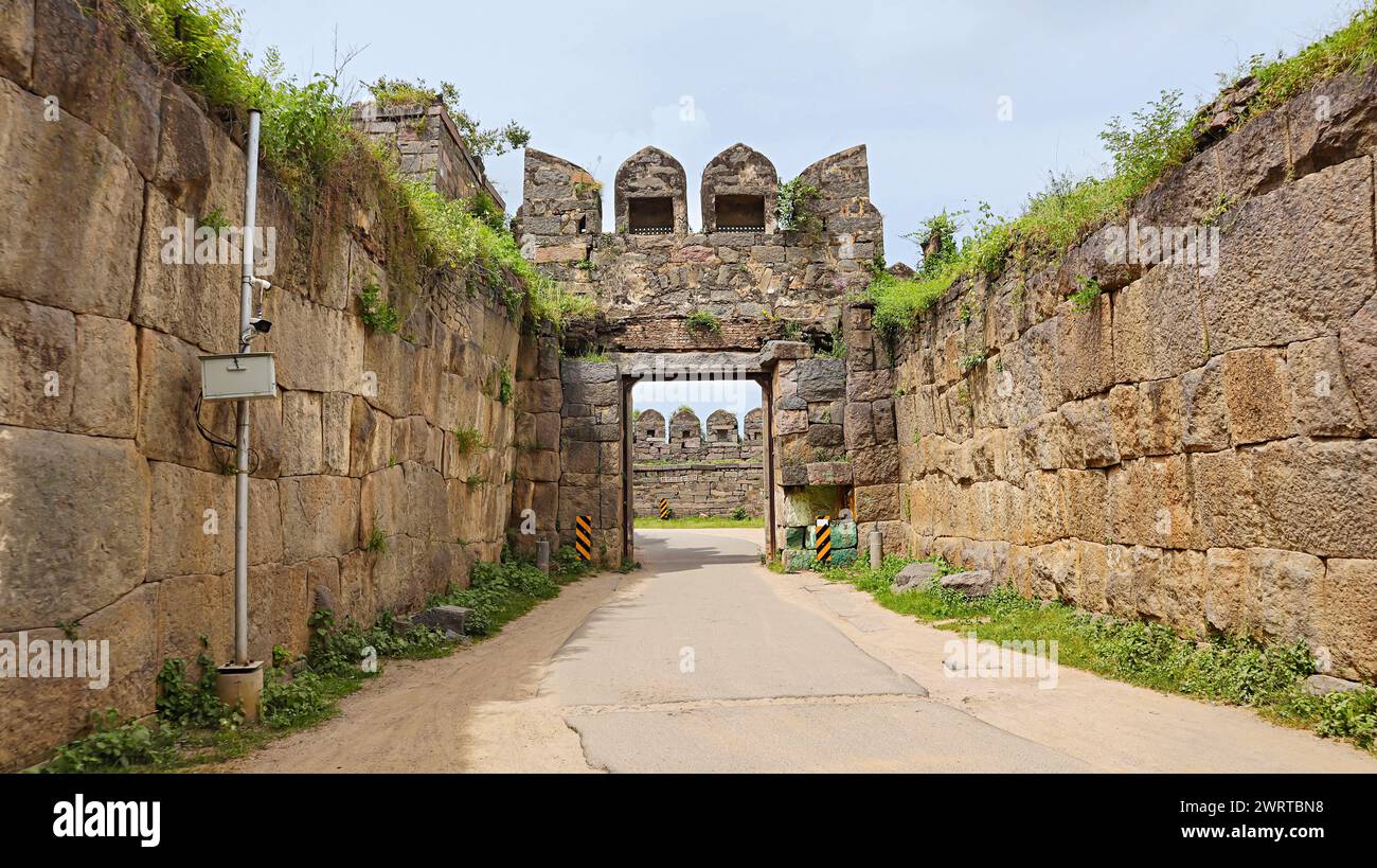 Protection Walls of Warangala Fort, Warangal, Telangana, India Stock ...