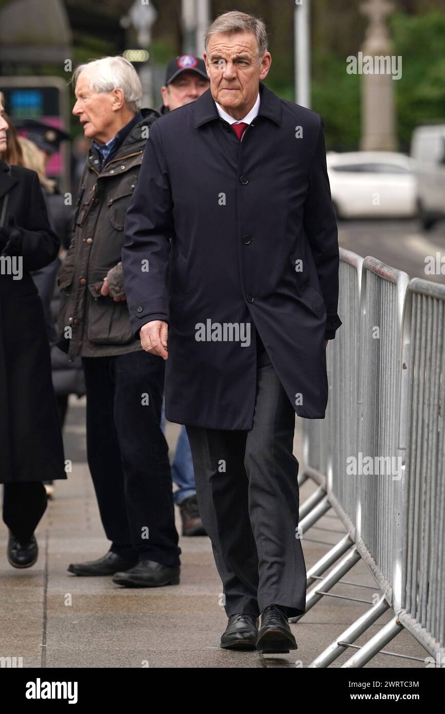 RTE presenter Bryan Dobson arrives for a service at Mansion House in ... RTE presenter Bryan Dobson arrives for a service at Mansion House in ...