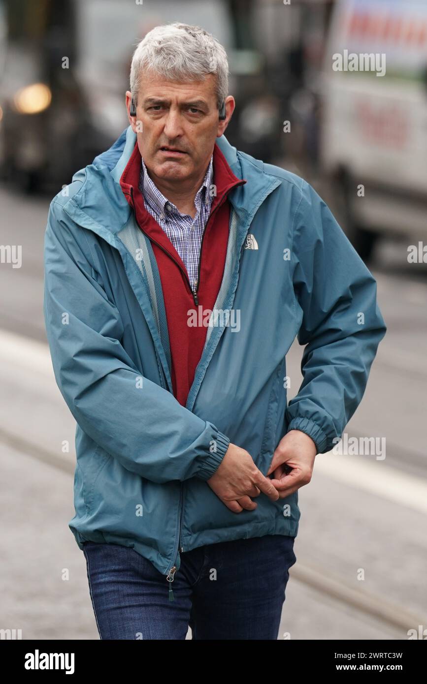 RTE presenter David McCullagh arrives for a service at Mansion House in ...