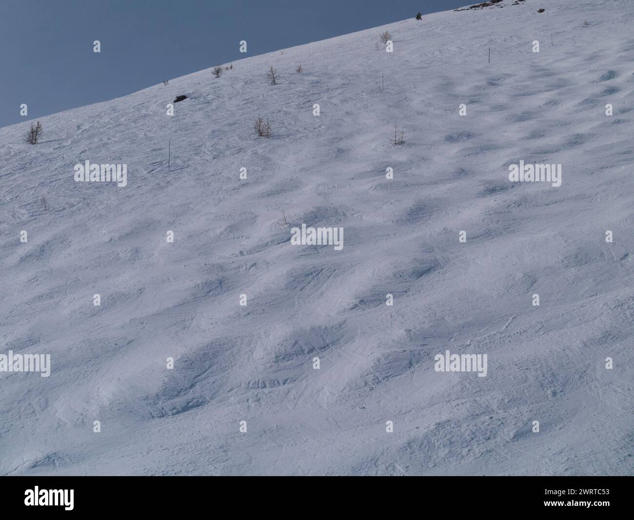 Moguls at Montgenevre, French Alps Stock Photo - Alamy