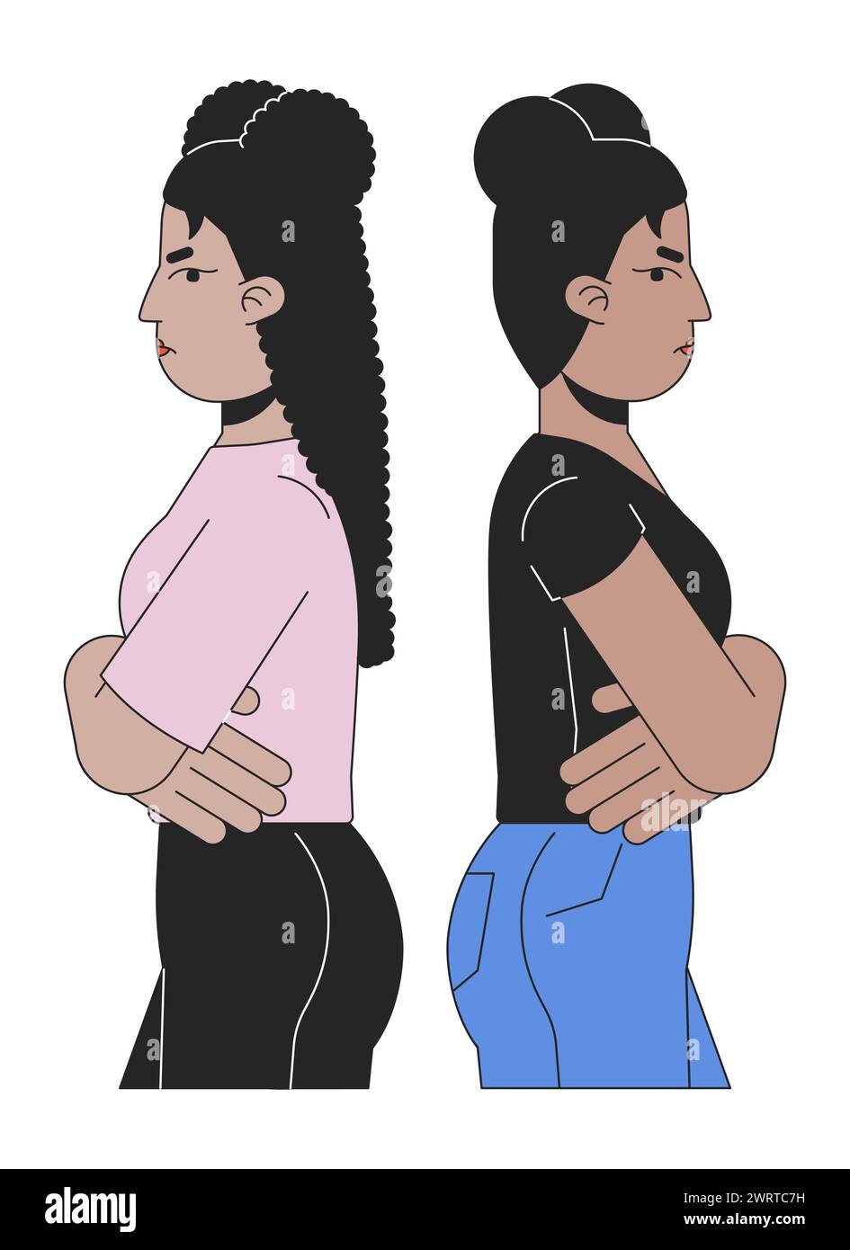 Women body language Stock Vector Images - Alamy