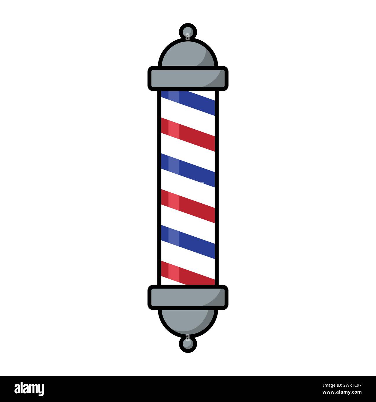 Barber pole illustration hi-res stock photography and images - Alamy