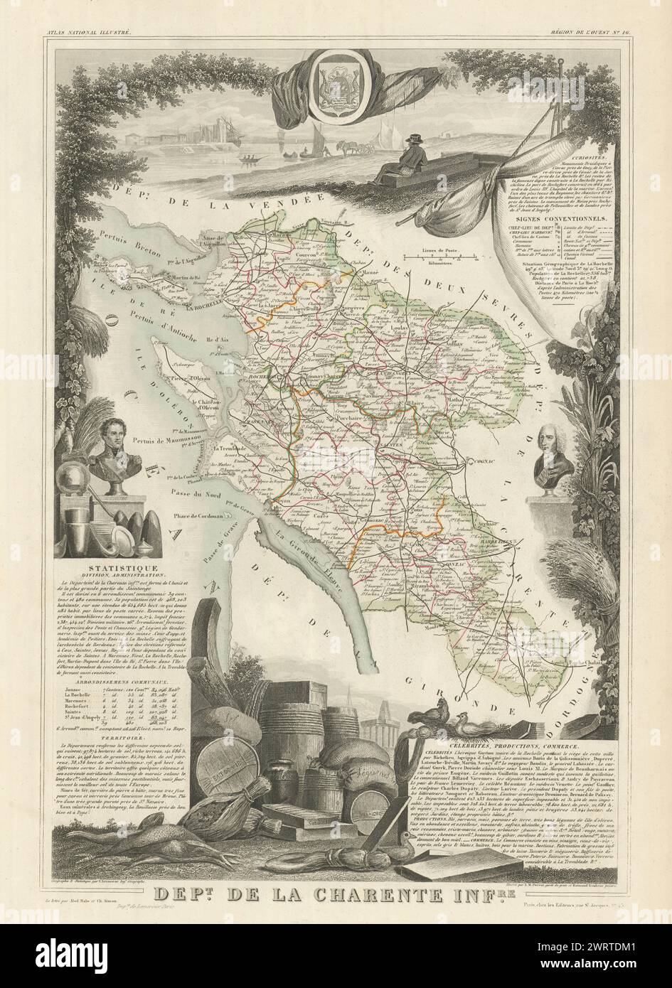 Département de la CHARENTE-INFÉRIEURE . Charente-Maritime. LEVASSEUR ...