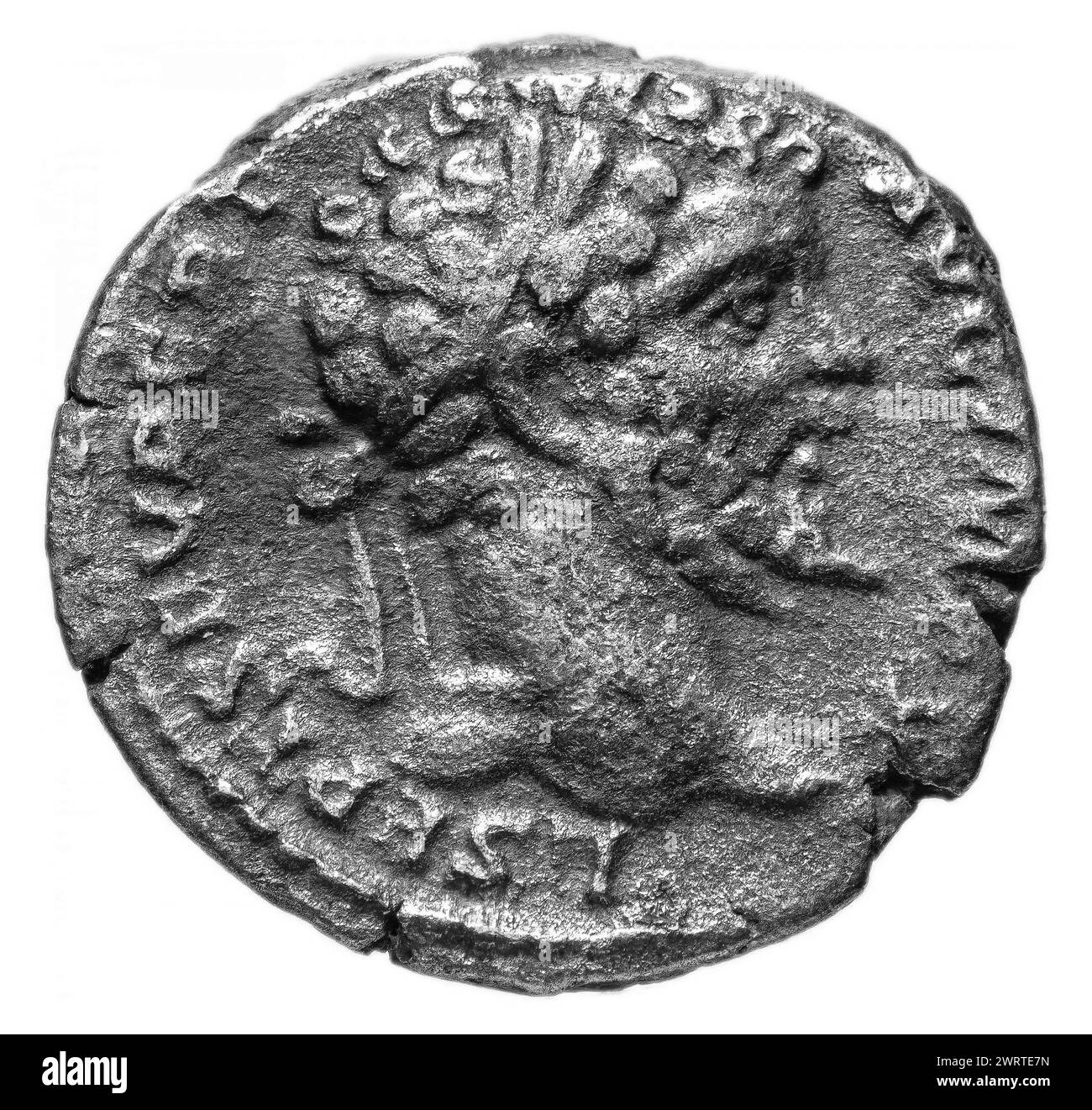 Old roman coins Black and White Stock Photos & Images - Alamy