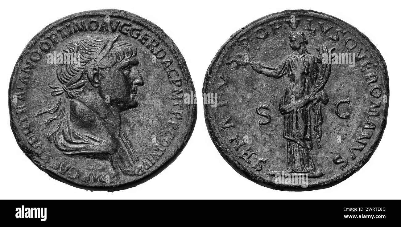 Coin of roman empire Black and White Stock Photos & Images - Alamy