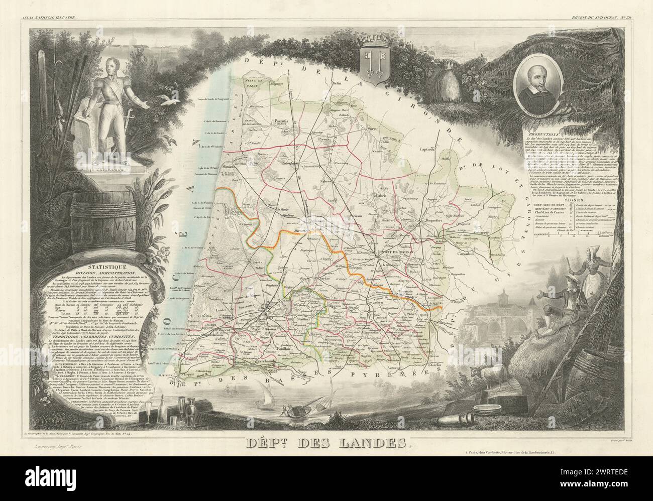 Carte france departements hi-res stock photography and images - Alamy