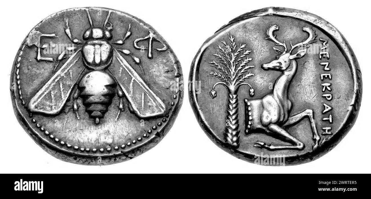 Ancient greece coins Black and White Stock Photos & Images - Alamy