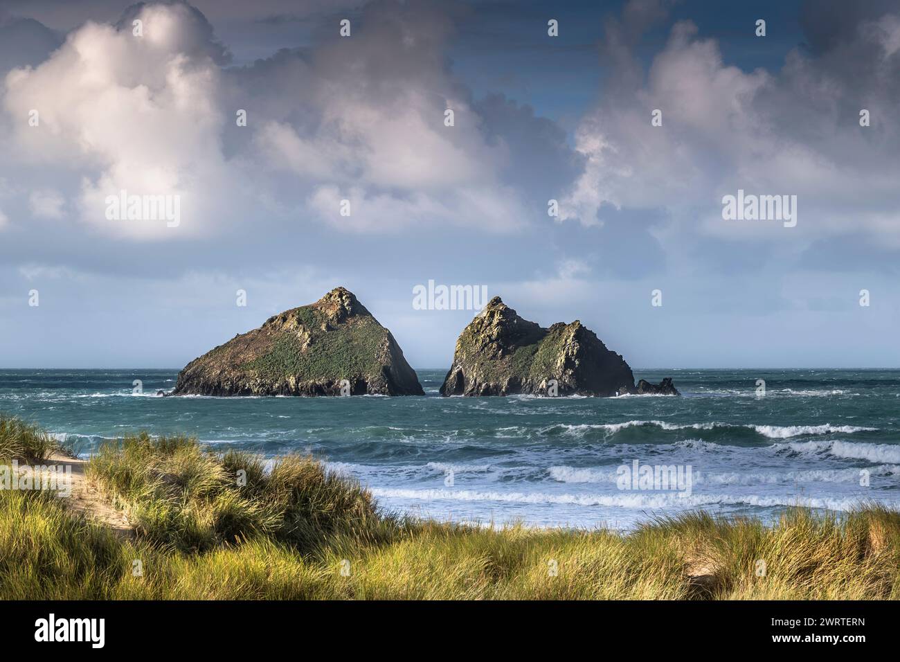 The iconic Carters Rocks Gull Rocks seen from the sand dune system at ...