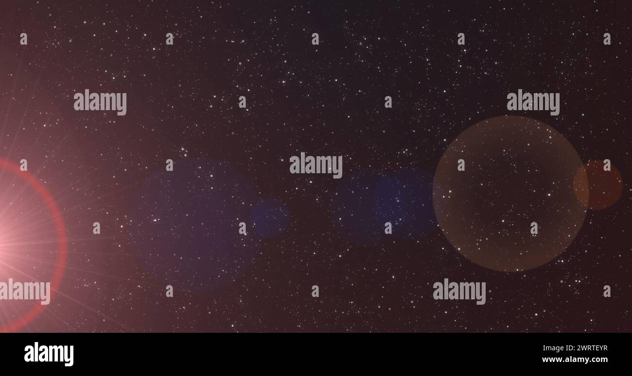 Image of mathematical equations appearing on moving on night sky with ...