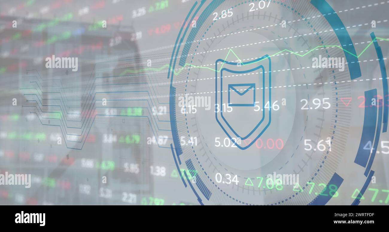 Image of processing circle and over circles Stock Photo - Alamy