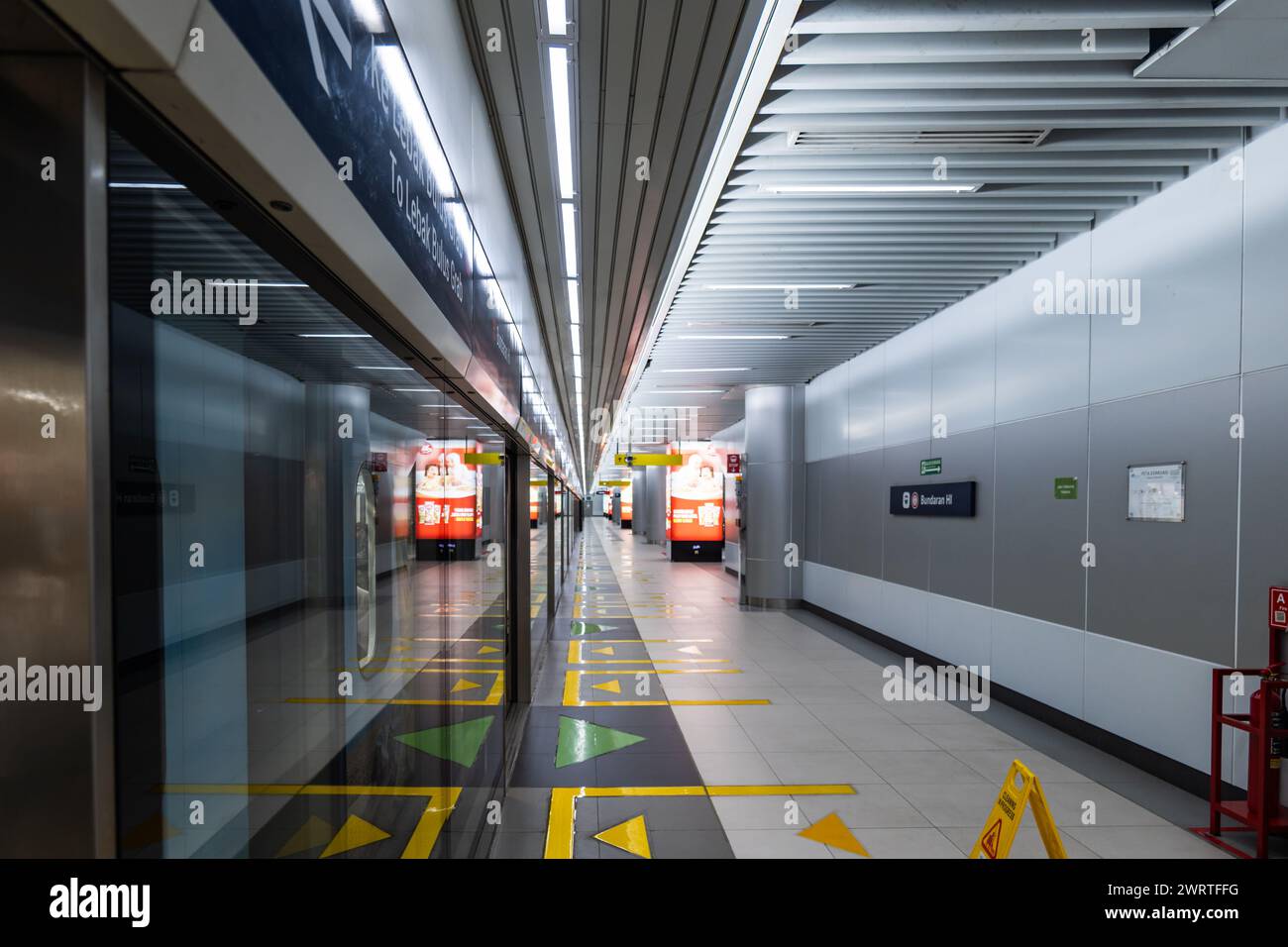 Jakarta, Indonesia - 03.05.2024: TransJakarta MRT metro train station ...