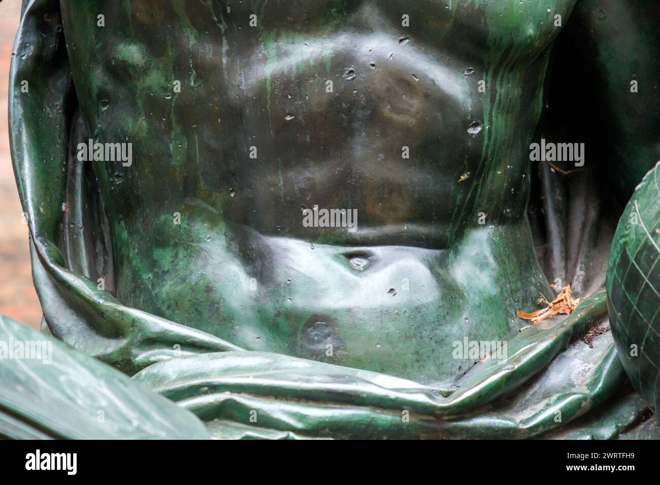 Berlin, Germany - 16 DEC 2021: Bronze statue of Albert Wolff, titled The Allegory of Science ...