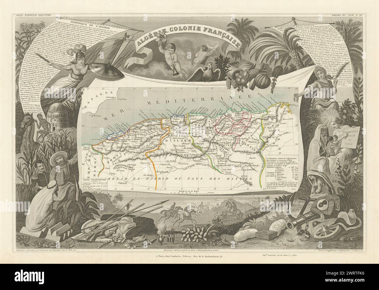 Map algerie hi-res stock photography and images - Alamy