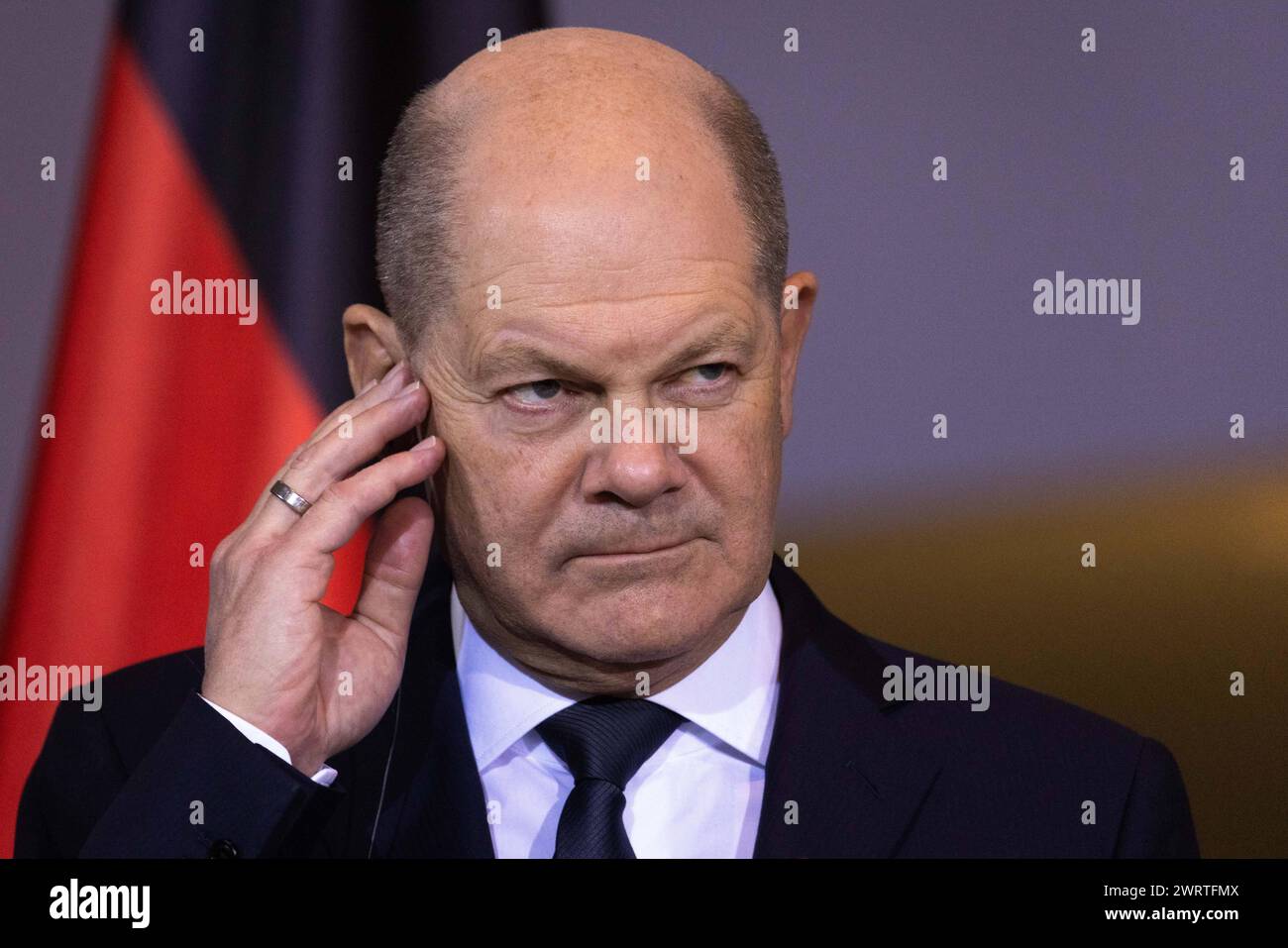 Olaf Scholz, Bundeskanzler, in Berlin, 13.03.2024. Berlin Deutschland ...