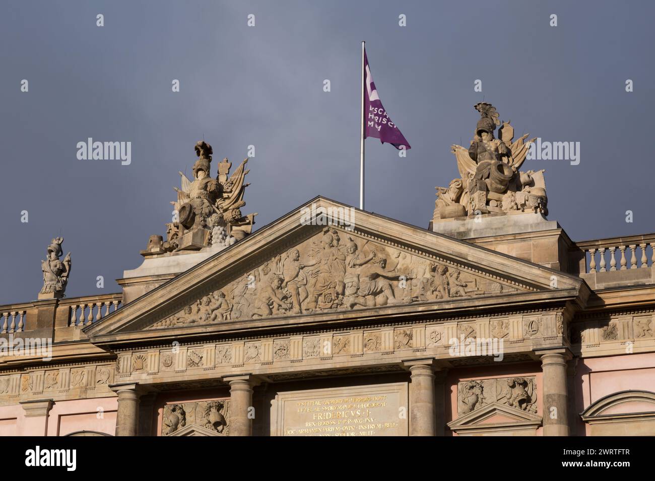 Berlin, Germany - 16 DEC 2021: German State Opera building on Unter den ...