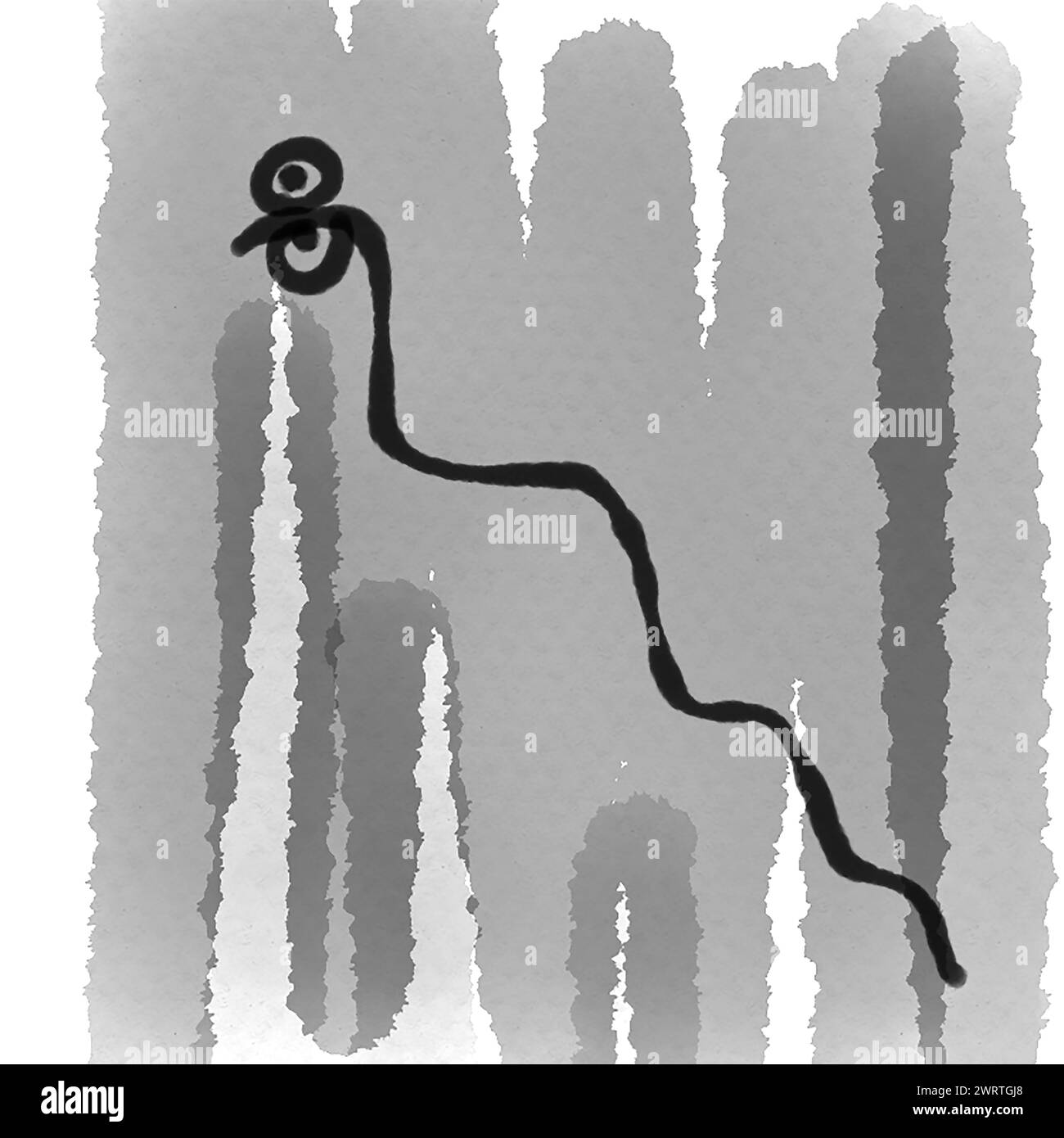 "Lifeline", Drawing "The Dash". Black and white digital (my own) work ...